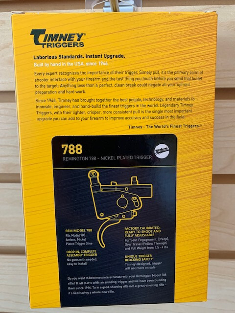 Timney Triggers Remington 788 2lb Curved Adjustable Drop-In Trigger ...