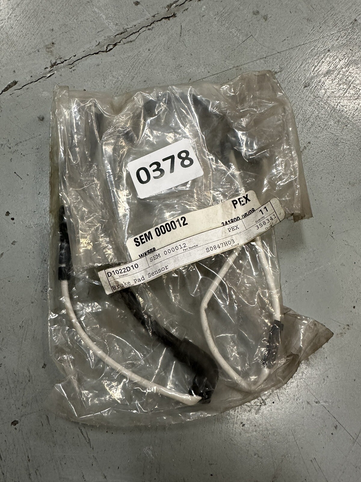 PEX Brake Pad Wear Sensor - # WK558 / SEM000012 - Fits Land Rover Range ...