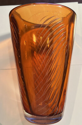 Milropa David Huchthausen signed Art Glass vase 1979 | eBay