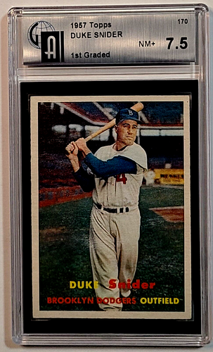 1957 TOPPS BROOKLYN DODGERS HOF DUKE SNIDER # 170 TOPPS NM G A 7.5 | eBay
