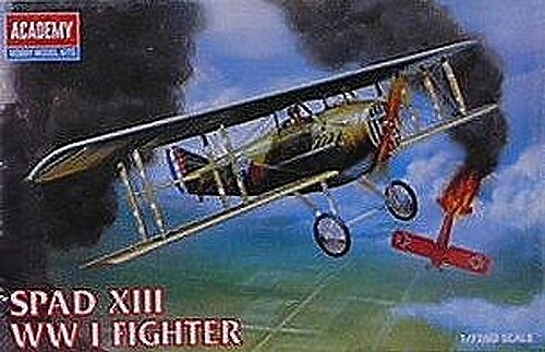 Academy SPAD XIII WWI RAF - Plastic Model Airplane Kit - 1/72 Scale ...