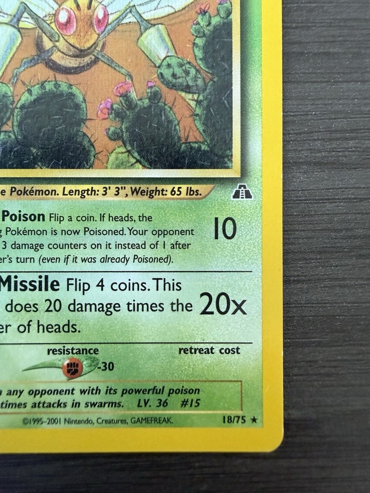 Beedrill 18/75 Neo Discovery Regular Pokémon TCG | eBay