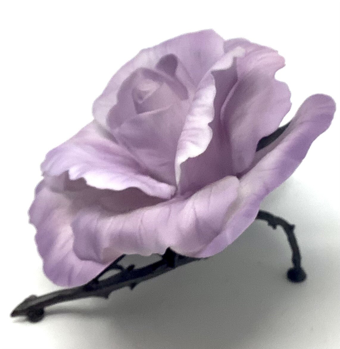 VTG Boehm Porcelain & Bronze “Angel Face” Rose Sculpture Limited Issue ...