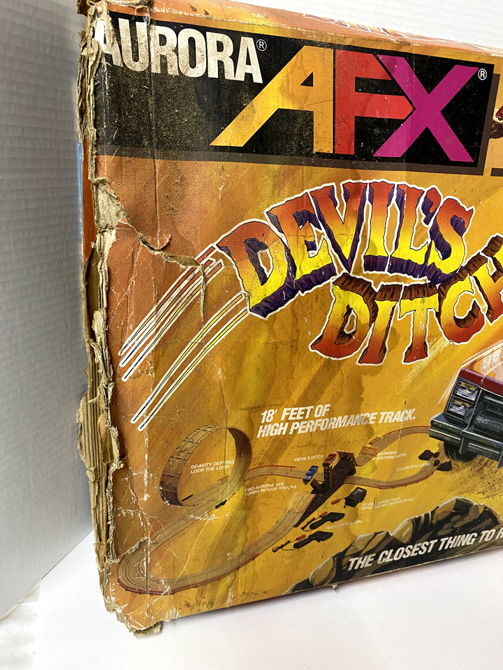 1989 Aurora/Afx Tomy Devil's Ditch Slot Car Race Set See Description C4 | eBay