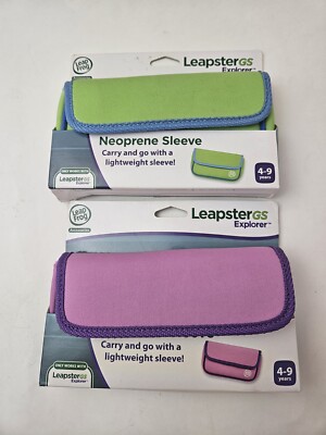 New Leapfrog Leapster GS Explorer Pink Purple And Green Blue Sleeve ...