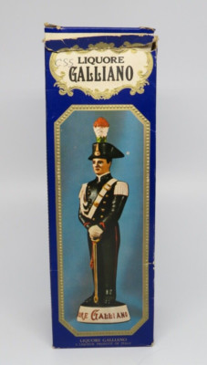 Liquore Galliano 9" Italian Soldier Liquor Decanter Empty Bottle with ...