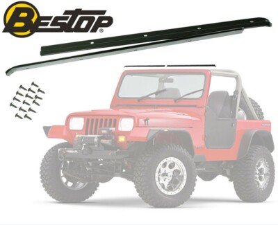 Bestop Windshield Header Channel fits 76-95 Jeep Wrangler YJ CJ5 CJ7 ...