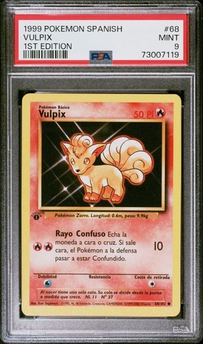 1999 Pokemon WOTC Base Set Spanish 1st Edition PSA 9 VULPIX #68 | eBay