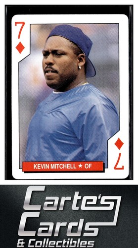 Kevin Mitchell 1993 Bicycle Cincinnati Reds Playing Cards #7D ...