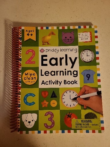 Wipe Clean Early Learning Pre-K 4+ Activity Book 2007 Roger Priddy ...