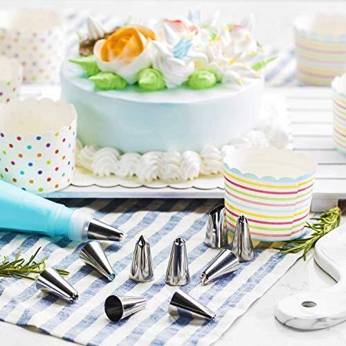 74 PCs Icing Piping Bags and Tips Set, Cake Decorating Kit with 48 ...