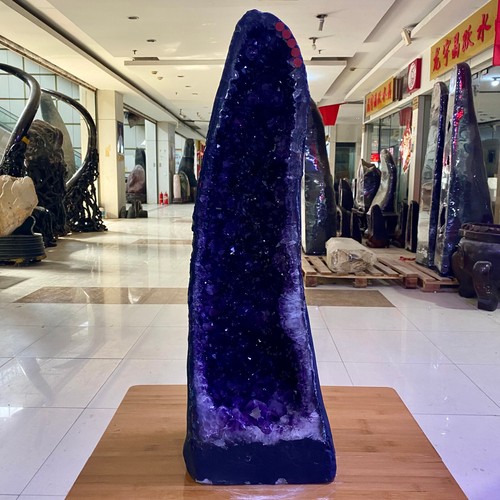 54LB Large Natural Amethyst Geode Cathedral Crystal Cluster Specimen ...