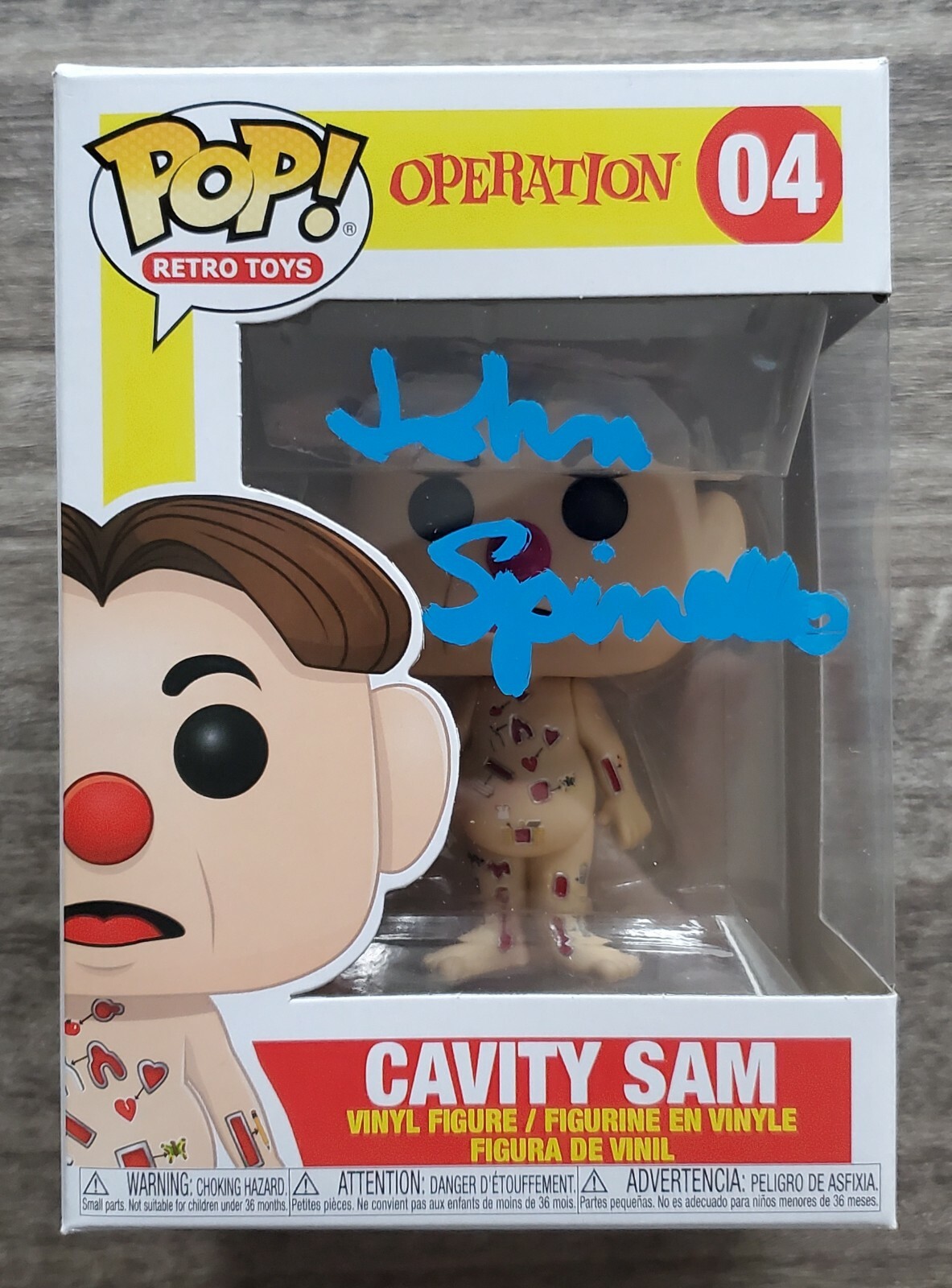 John Spinello Signed Operation Cavity Sam Funko POP! 04 Board Game ...