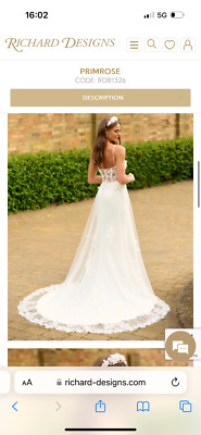Wedding dress Primrose - Richard Design size 10 | eBay UK