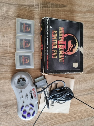 Mortal Kombat 2 Kontrol Pad Snes Super Nintendo Controller MK2 Vintage ...