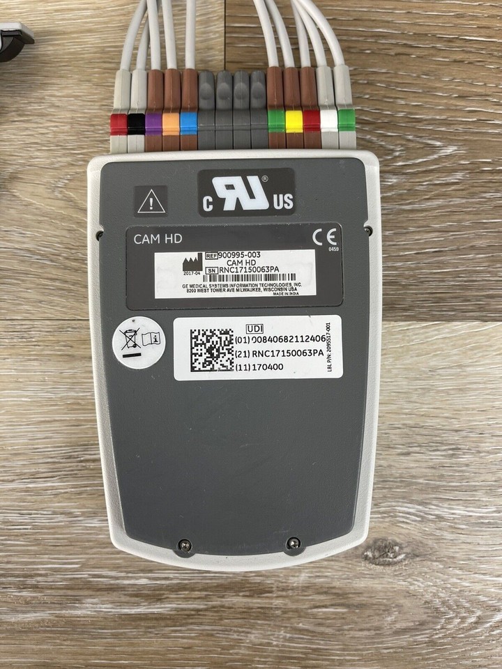 GE CAM HD 14 900995-003 GE MEDICAL EKG Acquisition Module MAC 5000 5500 ...