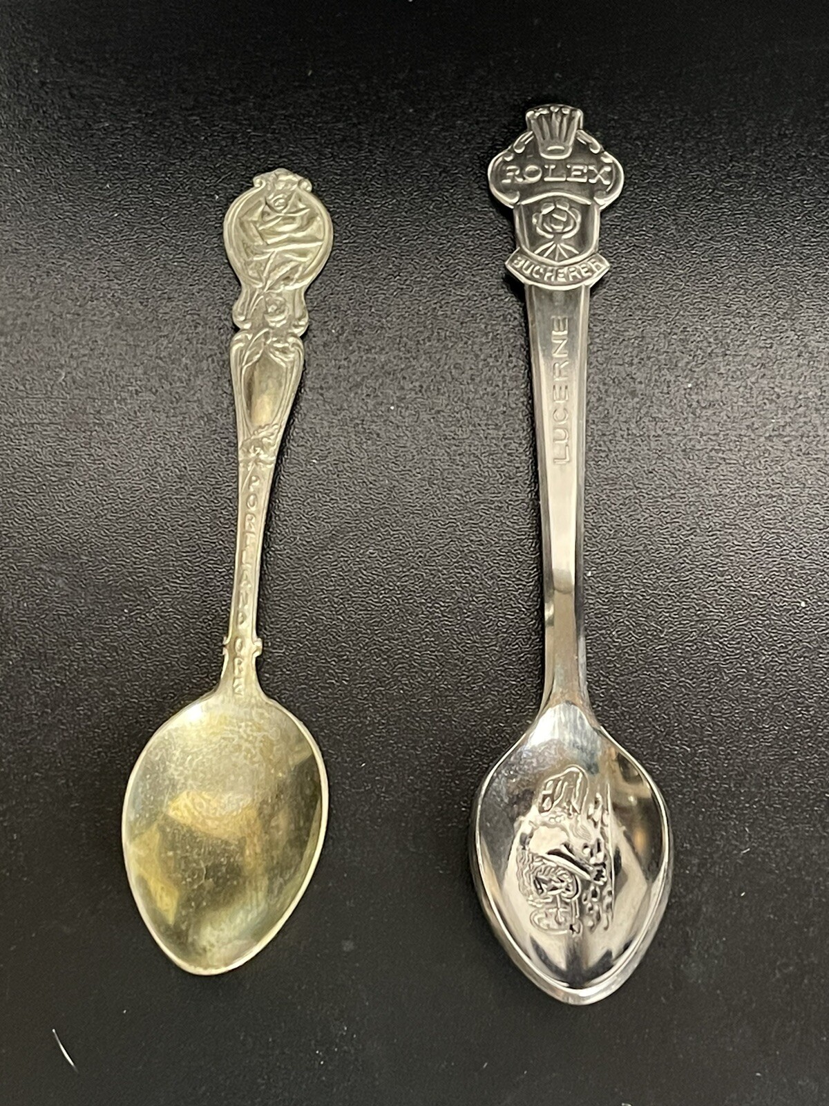 VTG Rolex Collector's Silver Spoon And Portland Vintage Spoon • Lot of ...