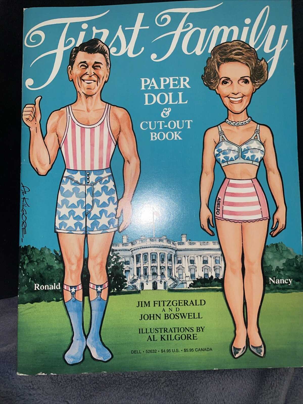 Vtg 1981 First Family President Ronald Reagan Nancy, Paper Dolls Book ...