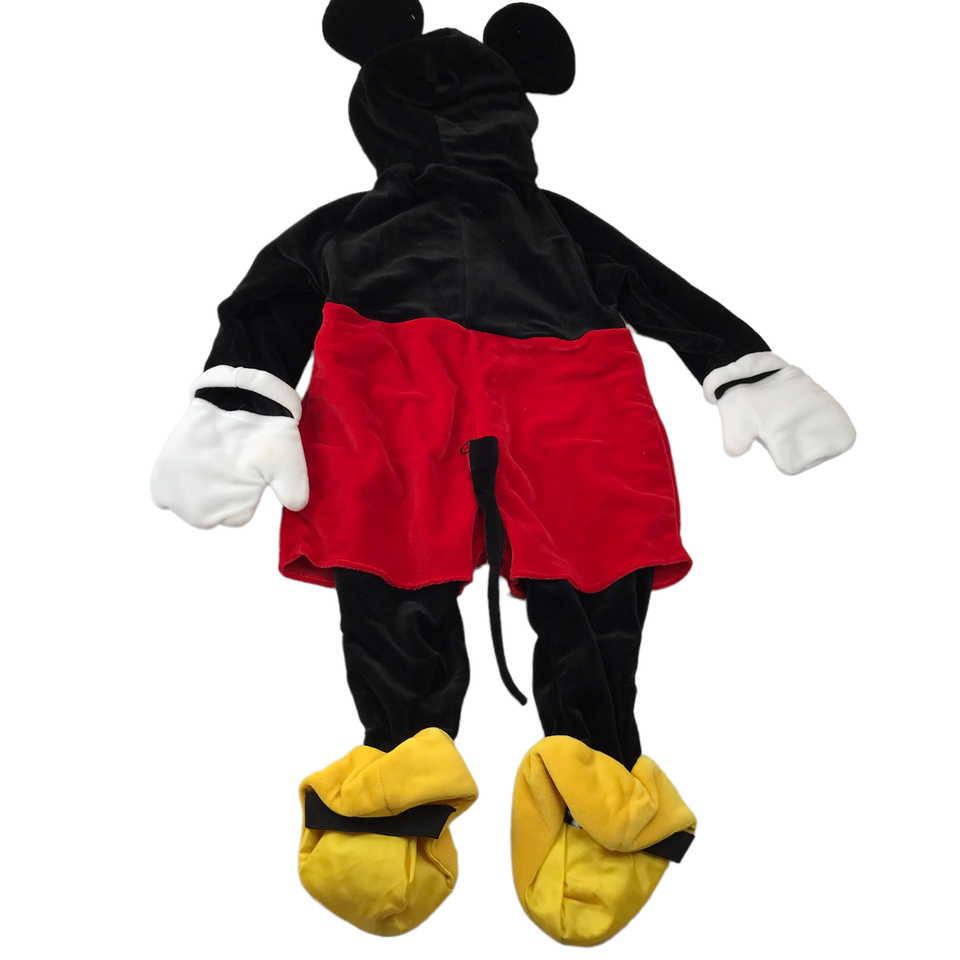 Halloween Costume Mickey Mouse Disney Store Black Red Full Body Outfit ...