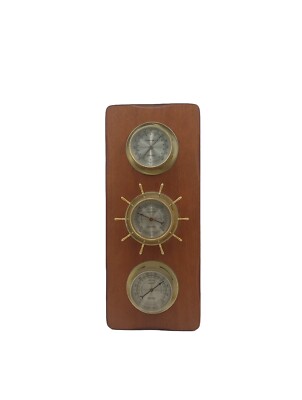 Vintage Springfield instrument Co Weather Station Barometer Thermometer ...