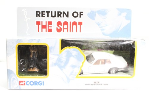 Corgi The Return Of The Saint Die Cast Jaguar XJS Car With Saint Figure ...