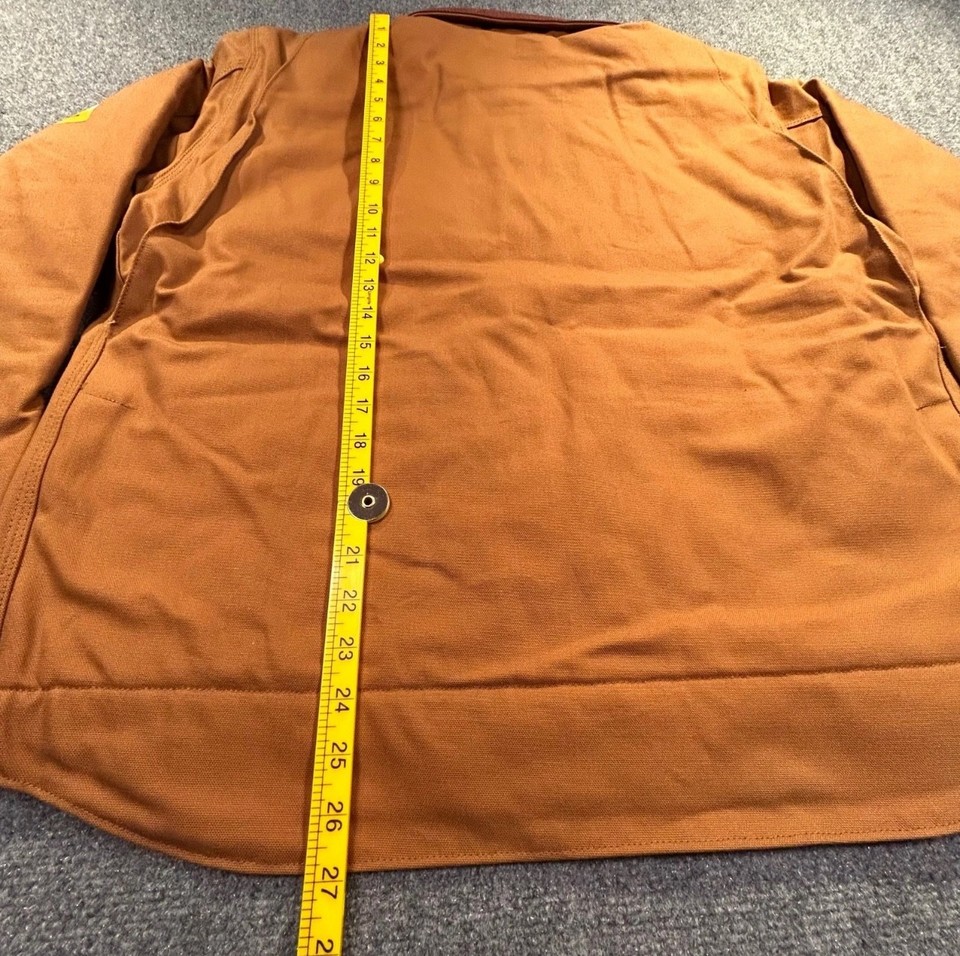 Carhartt Duck Detroit Work Jacket Men's Large Blanket Lined Workwear ...