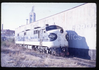 Original Slide CofG #804 EMD E7A Central of Georgia Atlanta GA 1970 | eBay