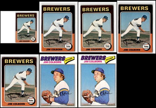 Jim Colborn Milwaukee Brewers (7) Card Lot - BRING HOME SOMETHING TRULY ...