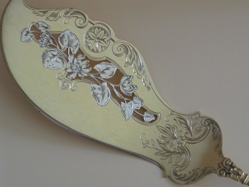 Lovely Antique 800 Silver Hand Engraved Two Piece Fish Set | eBay