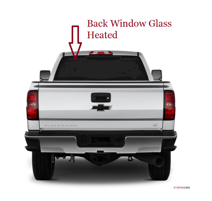 2015-2019 Chevrolet Silverado 2500 3500 Rear Back Glass Window Heated ...