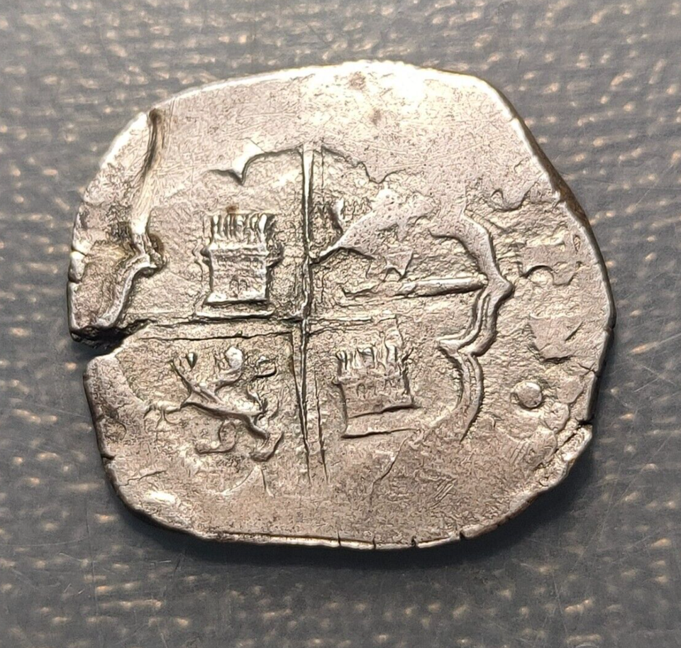 SPAIN TOLEDO PHILIP III 2 REALES (1599-1609) C DATE NOT VISIBLE SILVER COB 6,51g | eBay