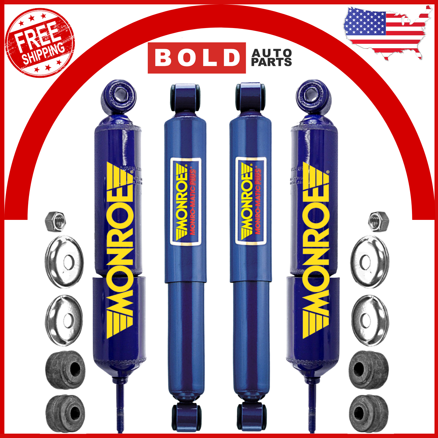 Monroe Front & Rear Shocks Absorbers Kit 4 PCS Set For Nissan Xterra ...