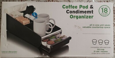 Mind Reader Coffee Pods Condiment Organizer Holds 18 Pods NEW | eBay
