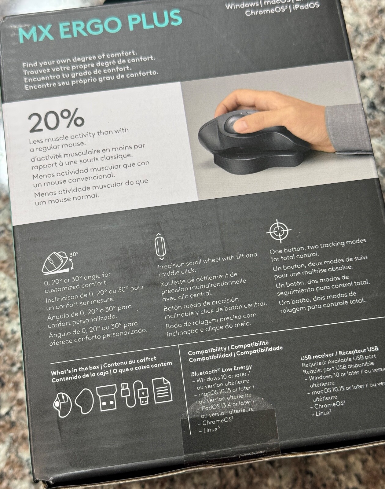 Logitech MX Ergo Plus (910005178) Wireless Mouse for sale online | eBay