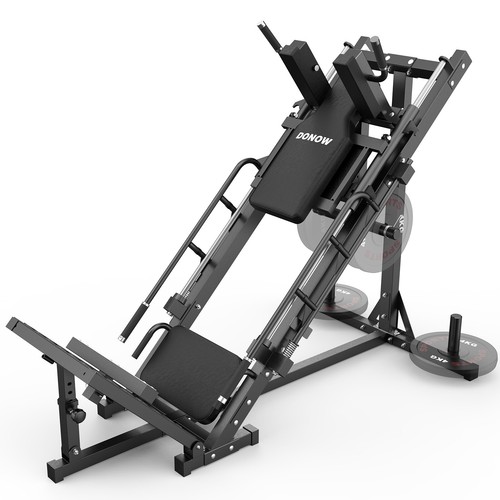Leg Press Hack Squat Machine Combo Adjustable Leg Exercise Machine for ...