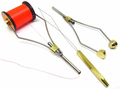 2 fly tying bobbins with smooth glass inserts (& bobbin threader) | eBay