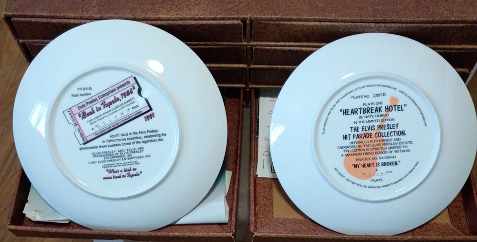 Lot Of 8 Vintage Collectable "Delphi" Elvis Presley Plates 1990's ...
