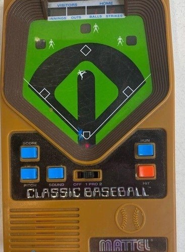 Vintage Mattel Classic Baseball Handheld Electronic Game Tested ...