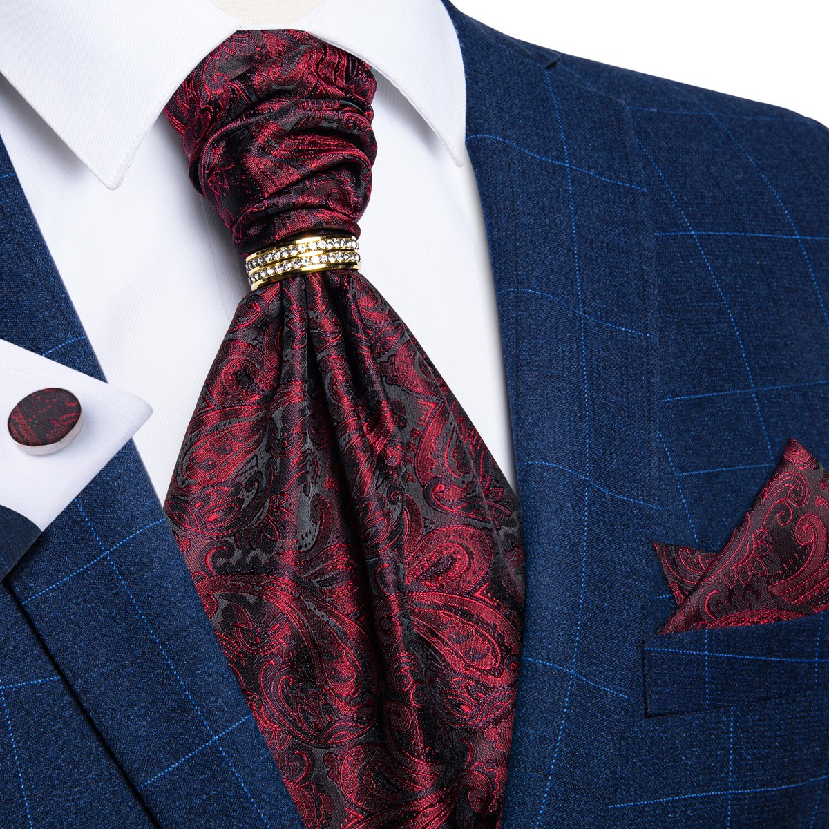 Shuit On Blue Wedding Cravat