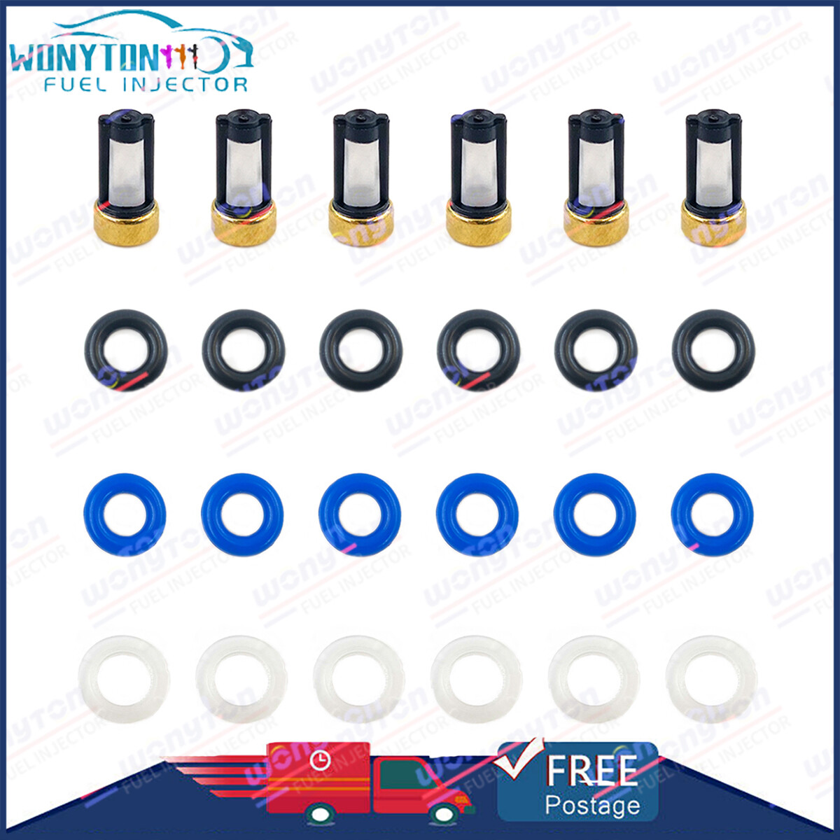 Fuel Injector Rebuild Kit O-Rings For Volvo S70 S90 V70 V90 850 960 ...