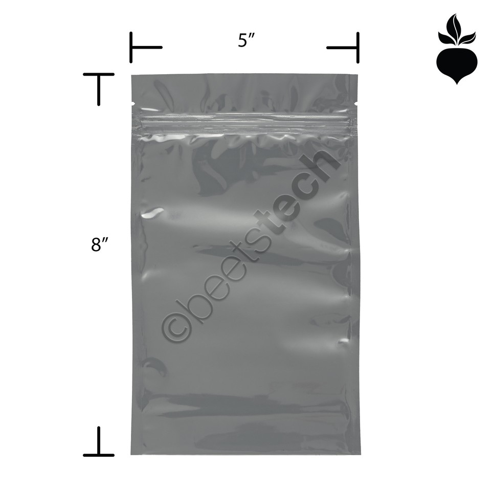 Anti-Static ESD Shielding Silver Zip-Lock Reclosable Bags 2x3 3x5 4x6 ...