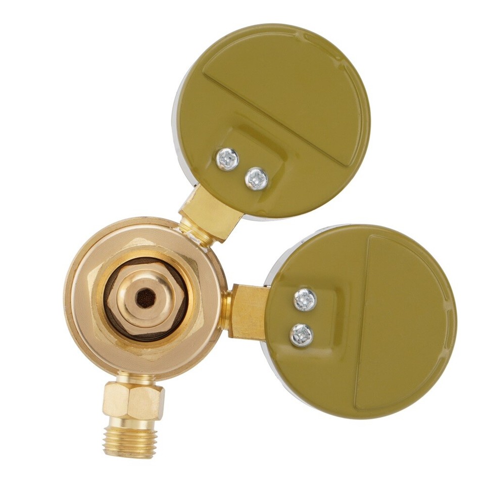 Oxygen and Acetylene Regulators Set with Dual Gauge, CGA200 CGA540 USA ...