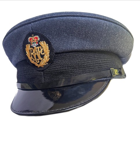 RAF Royal Air Force Peaked Cap With Badge British Army Dress Military ...