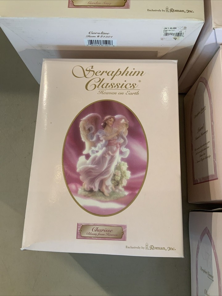 NEW W/ BOXES! Seraphim Classics Heavenly Reflections Pond w/ All 5 Figures | eBay