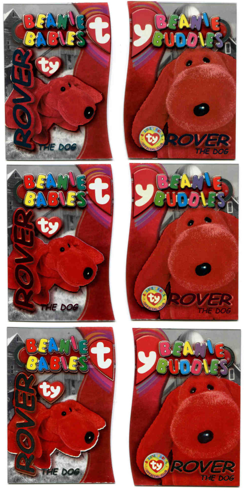TY Beanie Babies BBOC Cards Series 3 Rover Beanie/Buddy - Ungraded