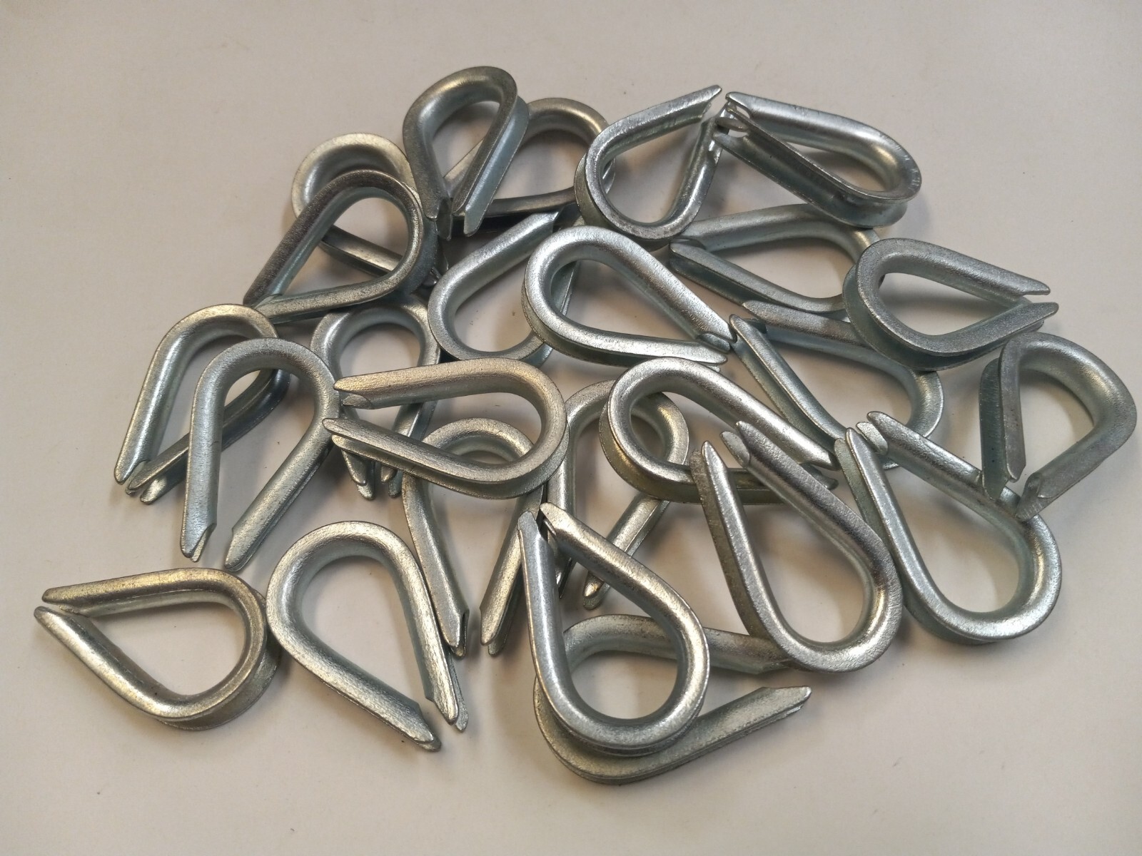 25pc Pack 3/16" Thimbles for 3/16" Steel Aircraft Cable/Wire Rope ...