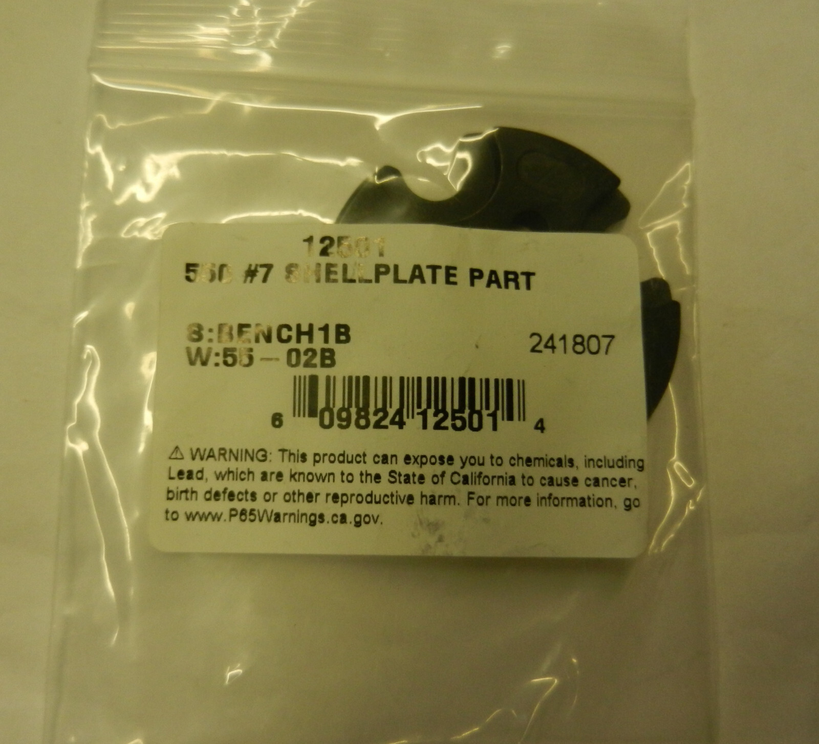 Dillon Precision 550 Shell Plate Part #7; 22 Hrnt, 30-30, 32 WS. 38-55 ...