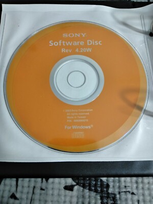 Sony Software Disc Rev 4.10W For Windows 2003 PC CD-ROM 💥💥 | eBay