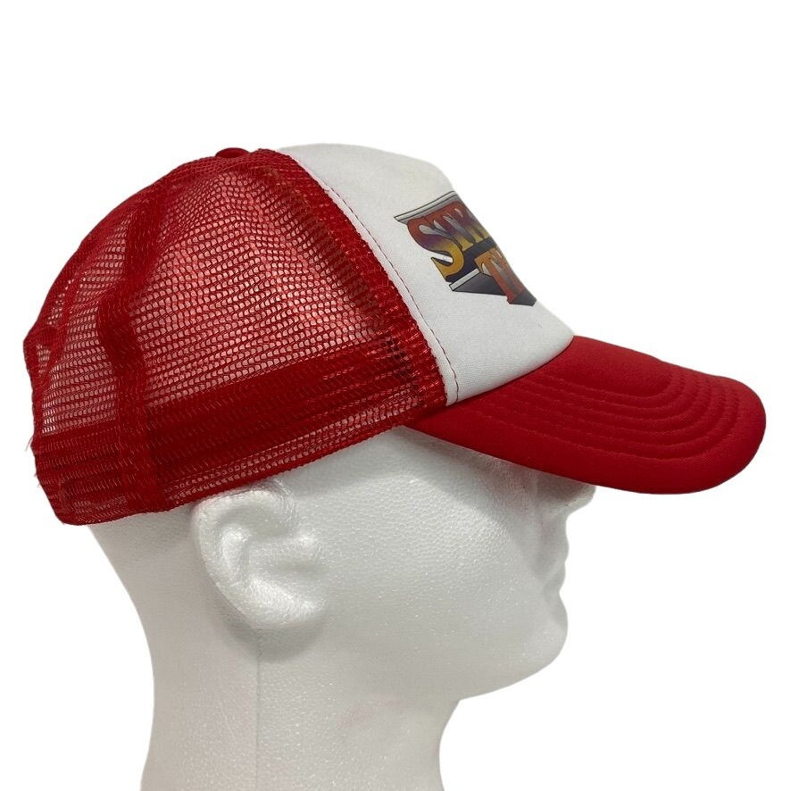 Netflix STRANGER THINGS Trucker Hat Red White Retro S… - Gem