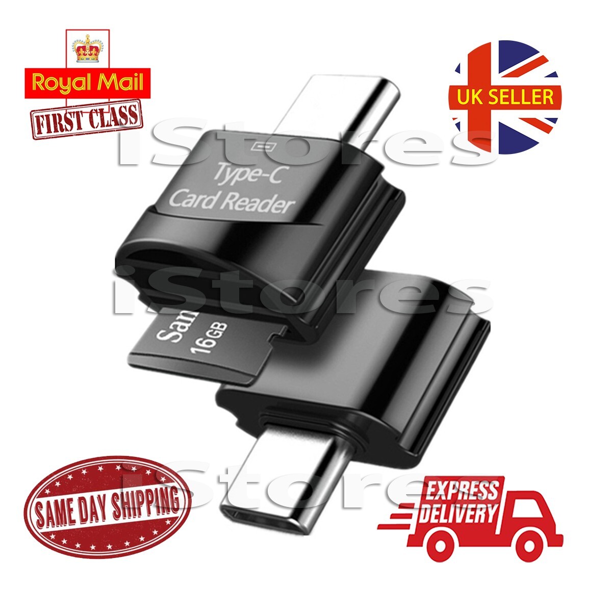 USB Type-C OTG to Micro SD TF Adapter Memory Card Reader with Key Ring ...